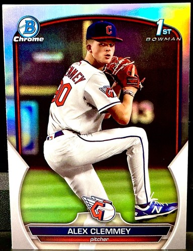 2023 1st Bowman Chrome Refractor Alex Clemmey Chrome #BDC-79 Nationals ...