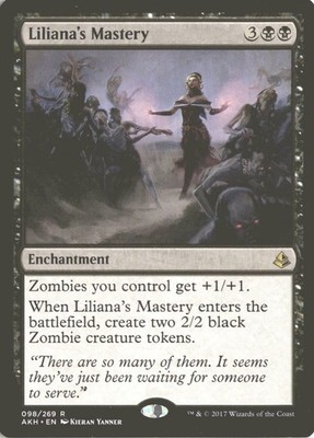 MTG Liliana's Mastery (098) *Non-Foil* Base Amonkhet MT/NM Zombies Free ...