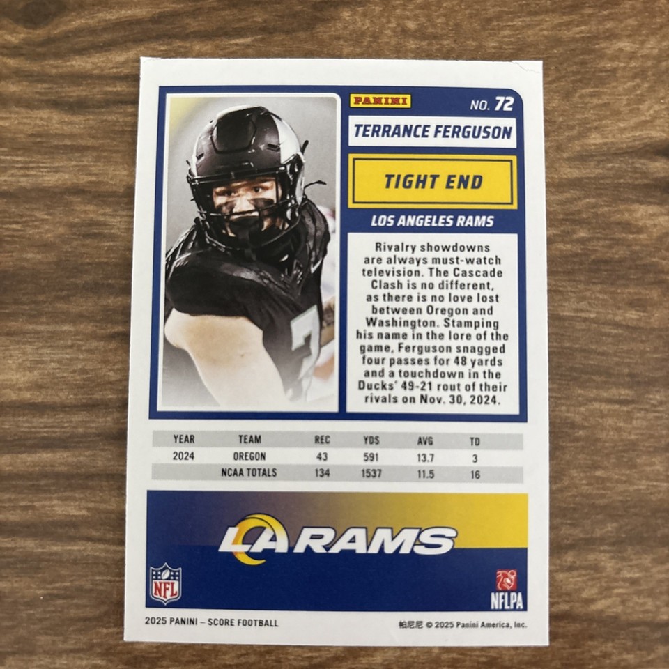 2025 Score - Rookies Terrance Ferguson #72 | eBay