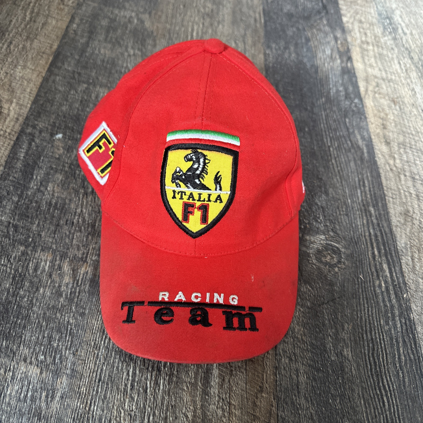Italia Ferrari F1 Racing Team Red Baseball Cap Adjust… - Gem