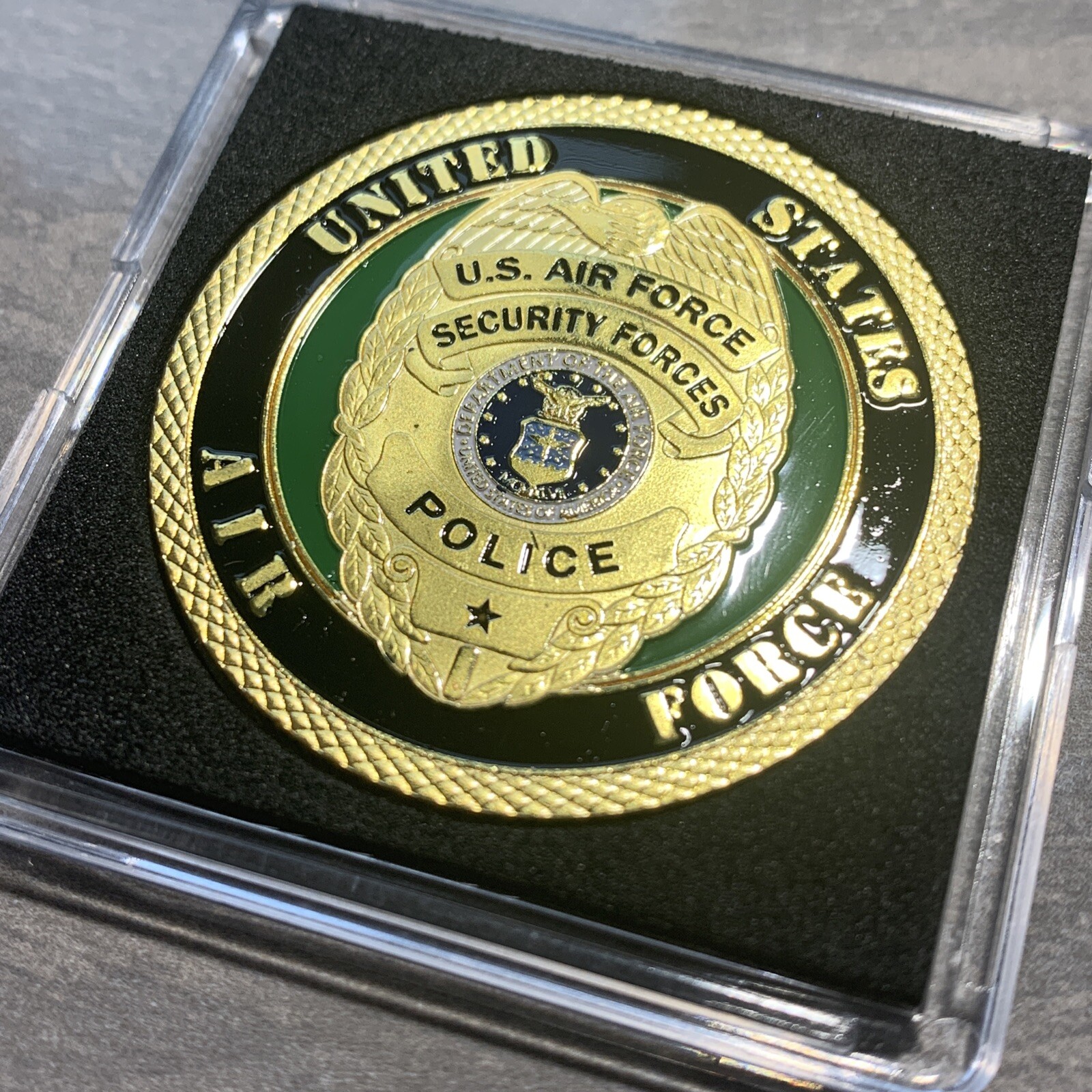 SECURITY FORCES POLICE MILITARY CHALLENGE COIN United States AIR FORCE ...