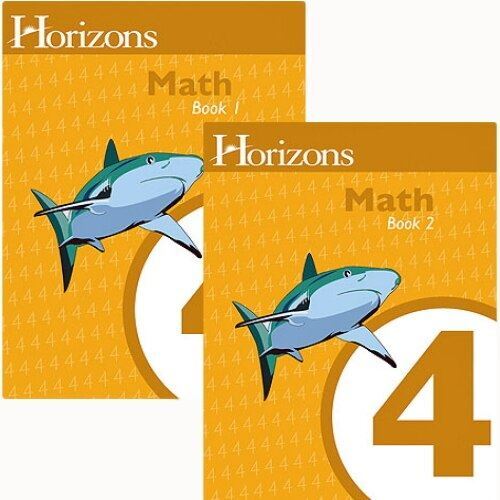 Horizons 4th Grade 4 Math Student Workbooks 1 & 2 AOP MF for sale ...