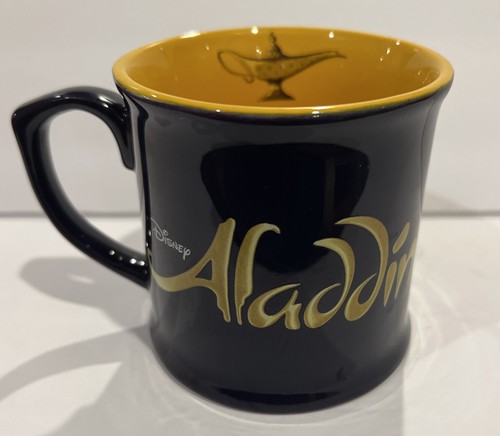 NEW OTHER Aladdin Official Broadway Musical Coffee Mug Navy Blue + Lamp ...