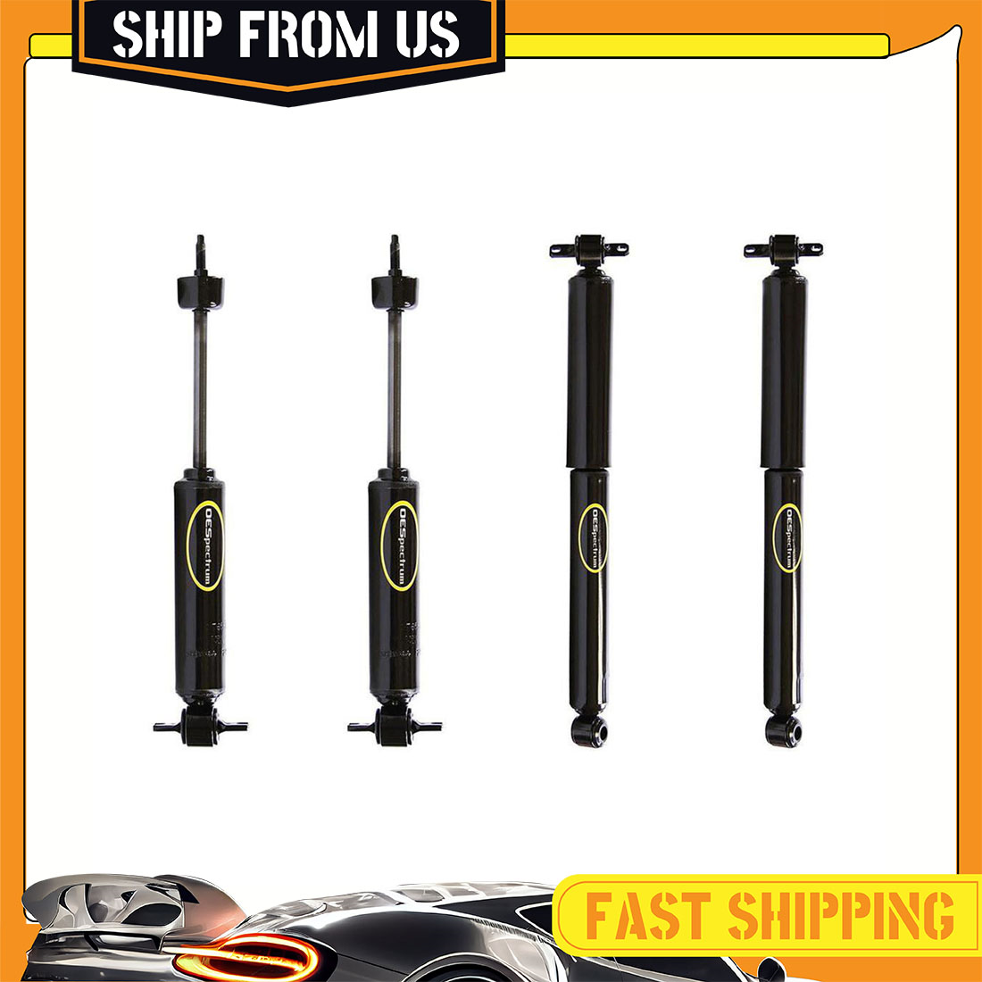 Front,Rear 4X MON Passenger Car Shocks Absorber fits 58-64 Chevrolet ...