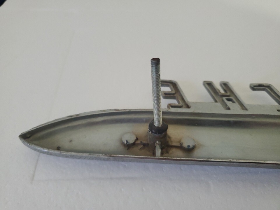 1958 ? Chevrolet Truck 32 Apache Fender Emblem Badge Left OEM ~30.5 ...