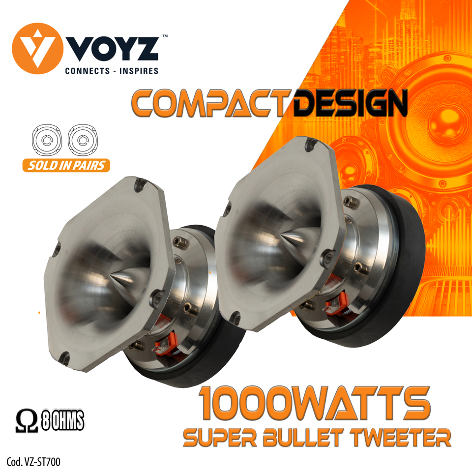 VOYZ Super Bullet Tweeter 4-8 Ohms impedance speaker Crystal-clear ...