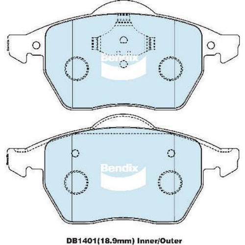Bendix EURO Brake Pad Set Front DB1401 EURO+ | eBay