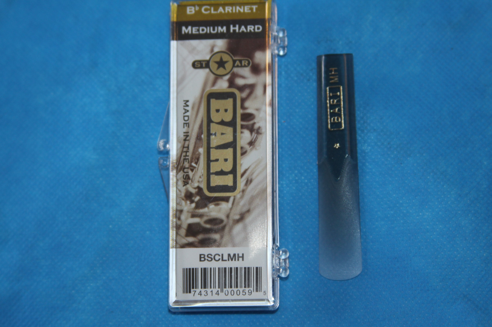 Bari Star Synthetic Clarinet Reed, Medium Hard Strength, 3.5-4.0, BSCLM ...