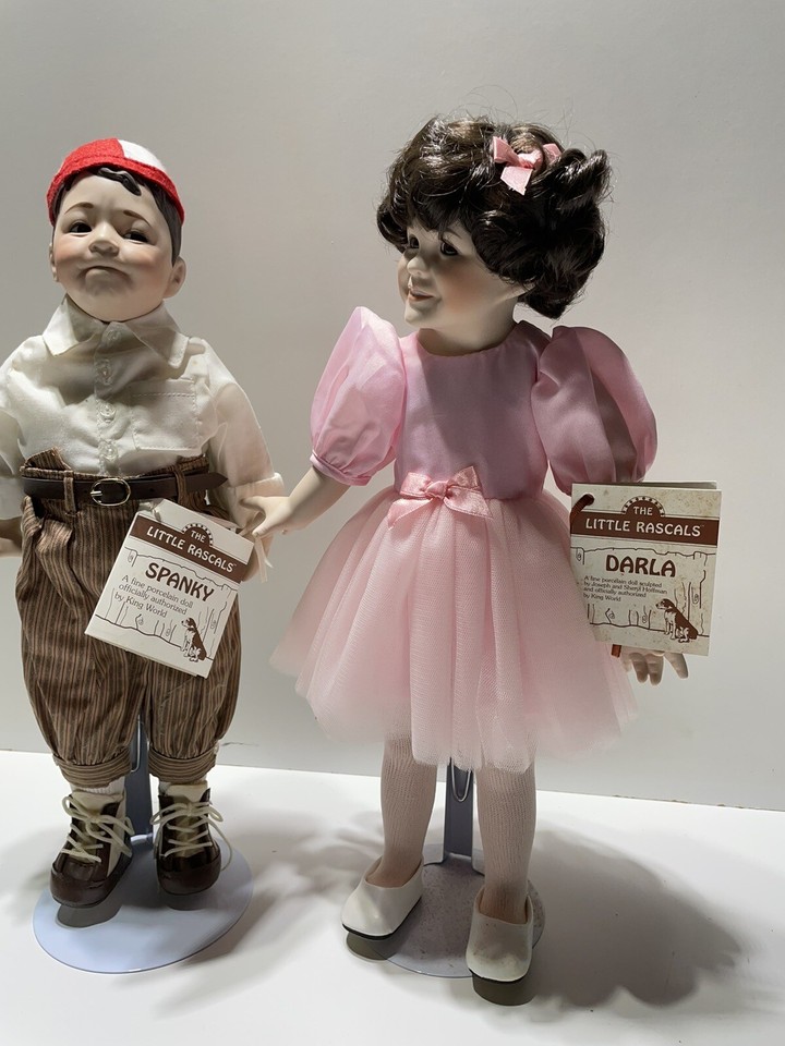 Hamilton Collection Spanky Little Rascals Porcelain Dolls 14 inch with ...