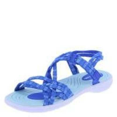 Girls Sandals Airwalk Blue Jayden Strappy Stretch Slip On Shoes-sz 11 ...