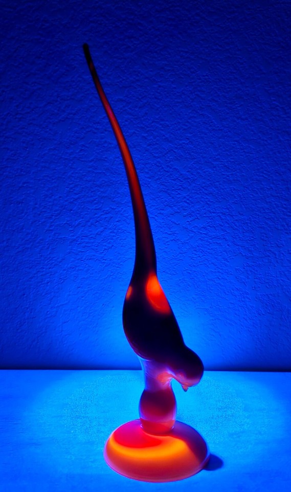 Vintage LE Smith Bittersweet Glass 11 in. Longtail Bird 🧡 | eBay