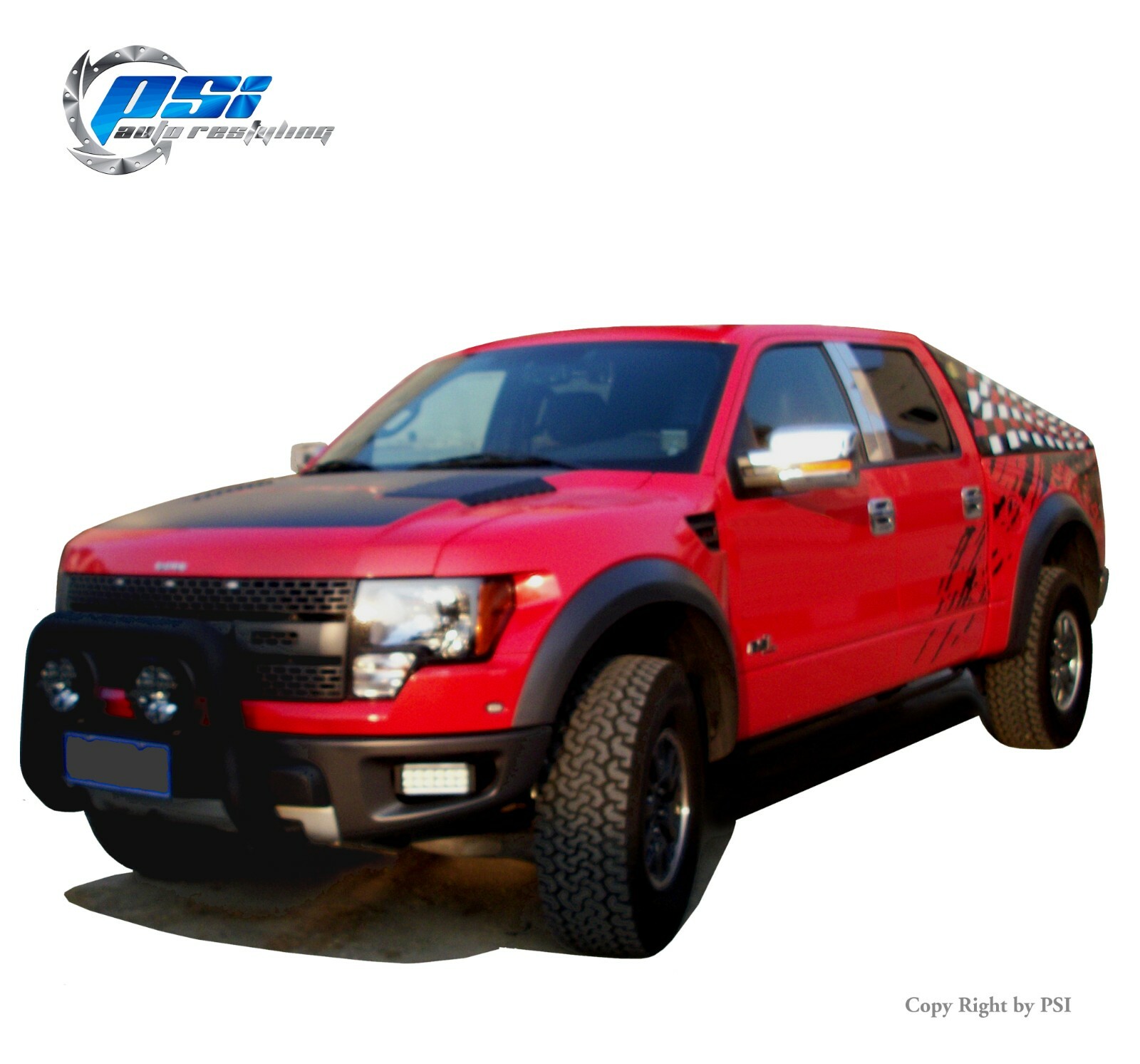 OE Style Fender Flares Fits Ford F-150 SVT Raptor 2010-2014 Paintable ...