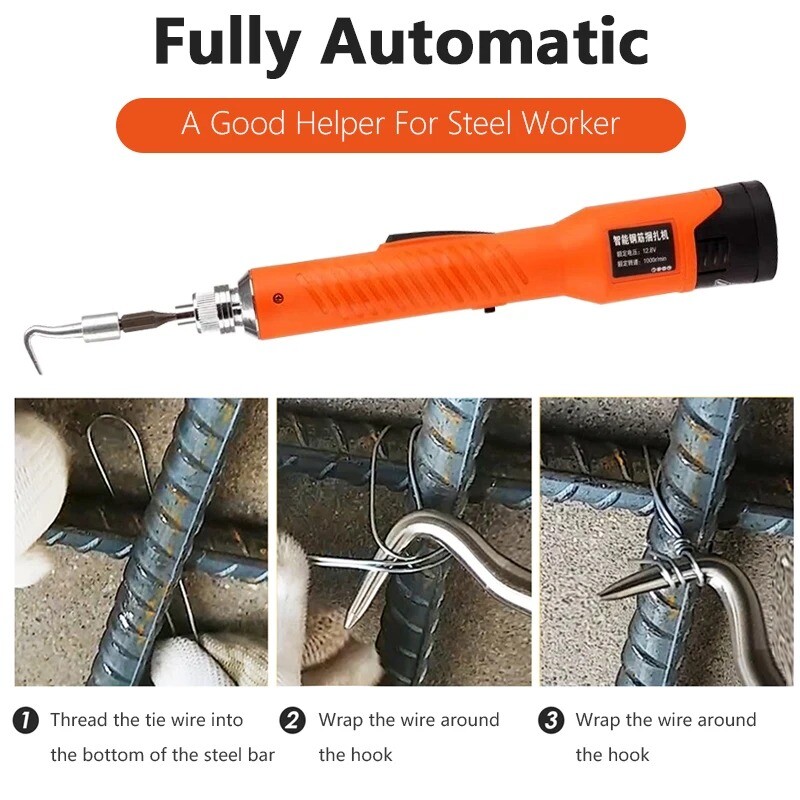 Electric Rebar Tying Machine Semi-automatic Tool Tying Hook Tying Iron ...