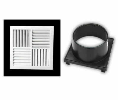 4Way Vent Multi Outlet Aircon Heating Cooling vents square 360mm Face+ ...