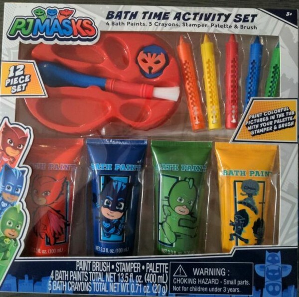 PJ Masks Bath Time Paint and Crayon Activity Set - 12 Piece for sale ...