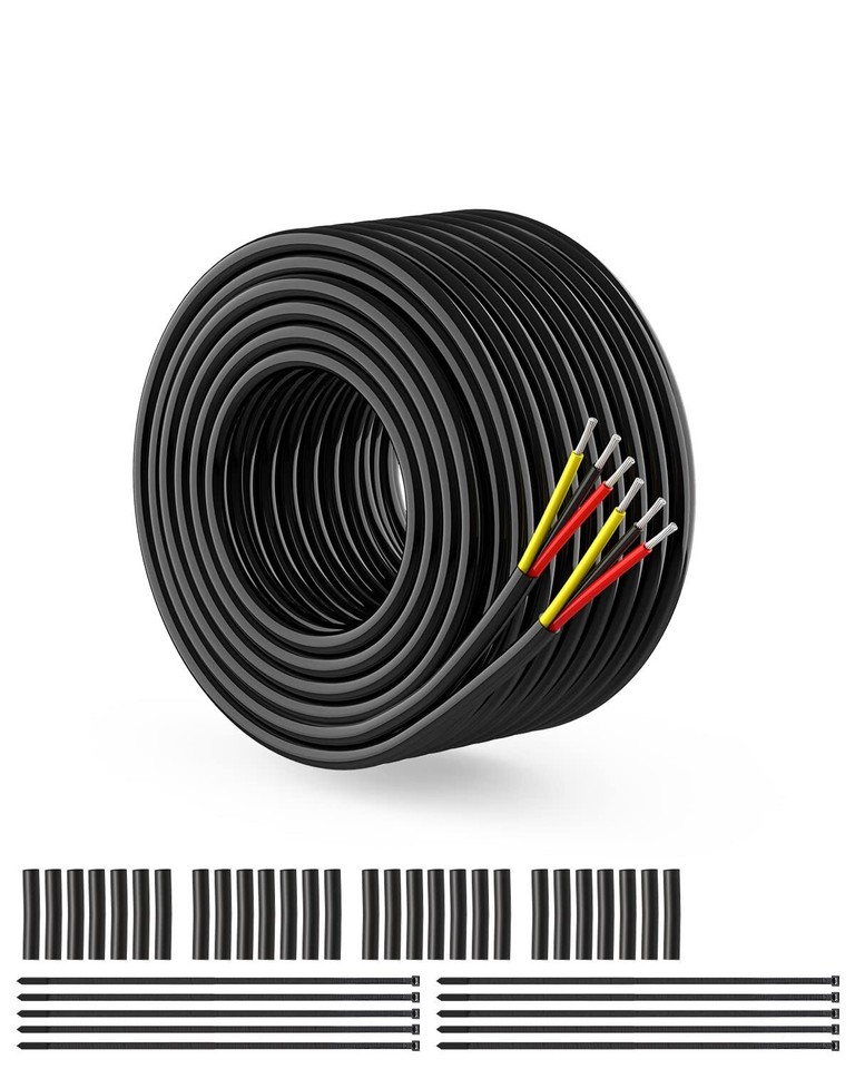 14 Gauge Wire 2 Conductor Electrical Wire, 14 AWG Stranded PVC Cord ...