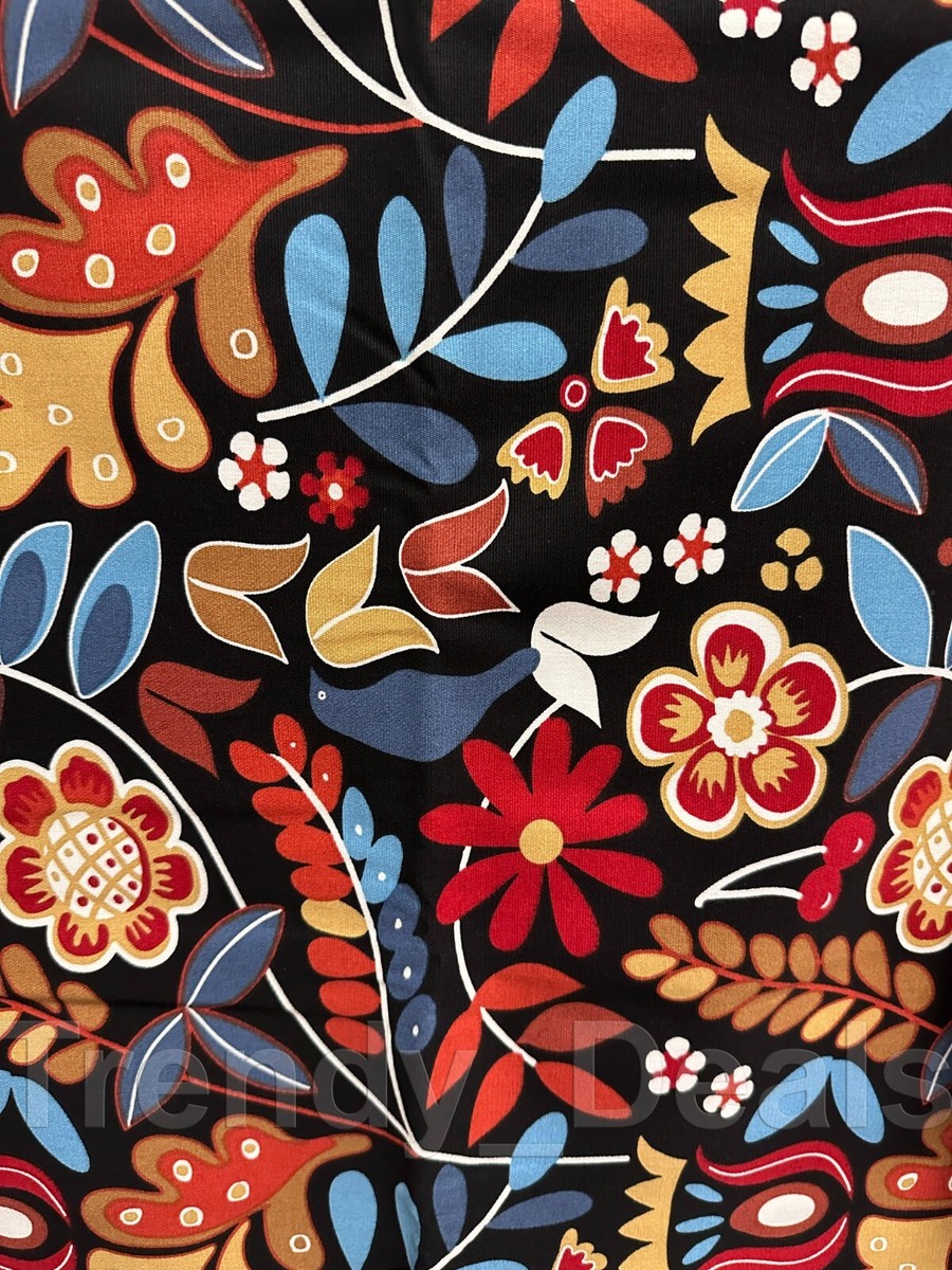 Scandinavian Folk Art Fabric