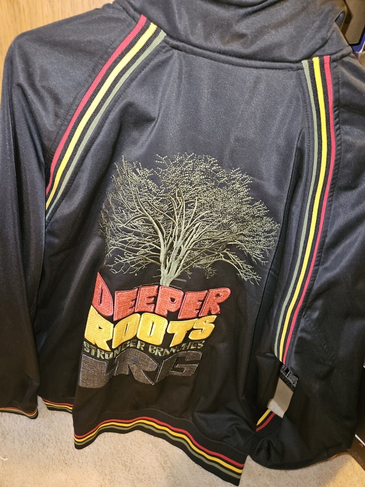 LRG Roots Track Jacket - Size XL -Lightly Worn 2000's Bob Marley. Hat ...