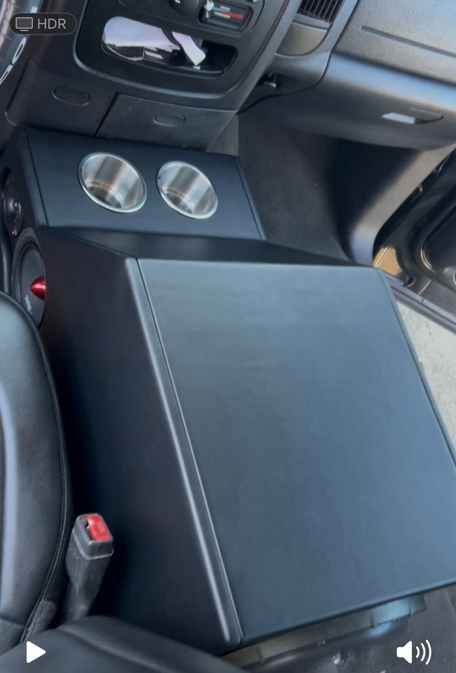 2002 -2005 Dodge Ram Custom Made Center Console For 1-12 Inch Sub X2-6. ...