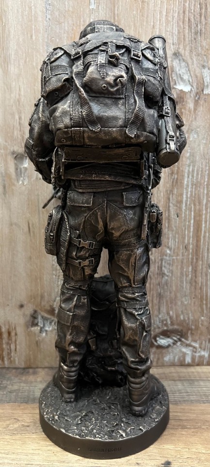 Military Soldier Paratrooper Cold Cast Resin Statue 12.5" x 5" | eBay