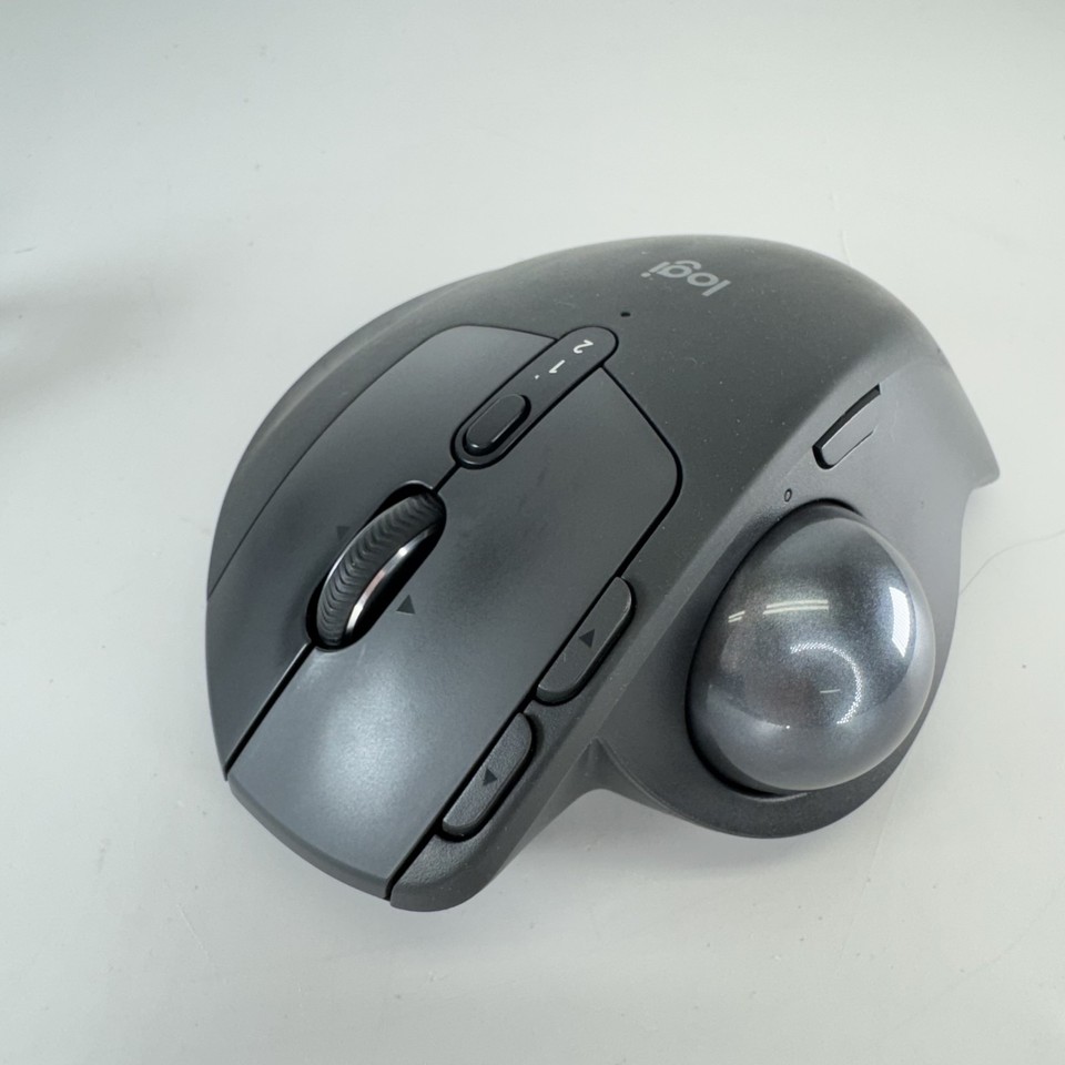 Logitech MX Ergo Wireless Trackball Mouse Bluetooth Ergonomic ...