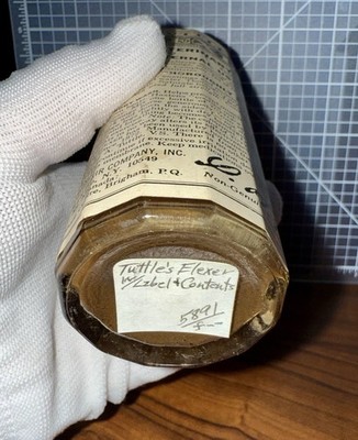 "Vintage Tuttle's Elixir Veterinary Bottle - Full Contents - c.1900s ...