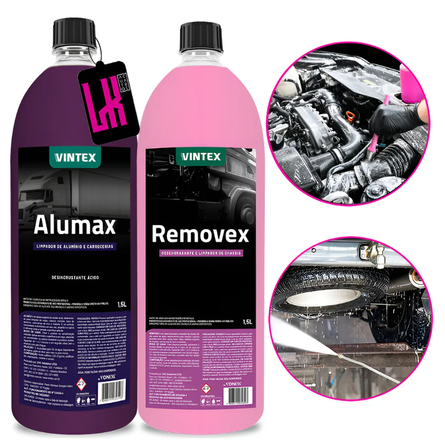 Alumax VINTEX 1.5 L and Removex VONIXX 1.5 L Automotive Cleaner Kit ...