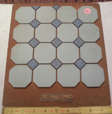 Vintage Ceramic Tile *American Olean* 1950's Sample colors on masonite ...