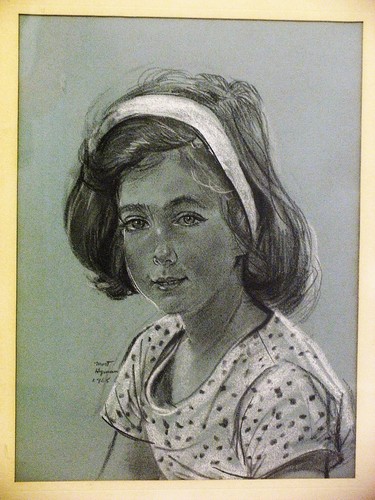 Caroline Kennedy CHARCOAL PORTRAIT SKETCH SIGNED MORT MORTIMER HYMAN | eBay