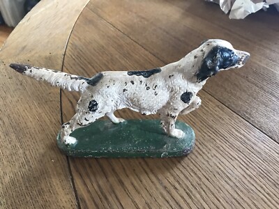 Antique Vtg Cast Iron Setter Pointer Dog Bookend / Doorstop ? | eBay