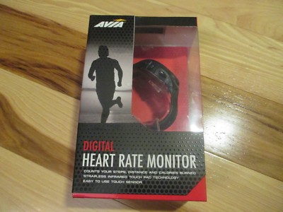 Avia Digital Heart Rate Monitor Watch & Activity Tracker Black Brand ...