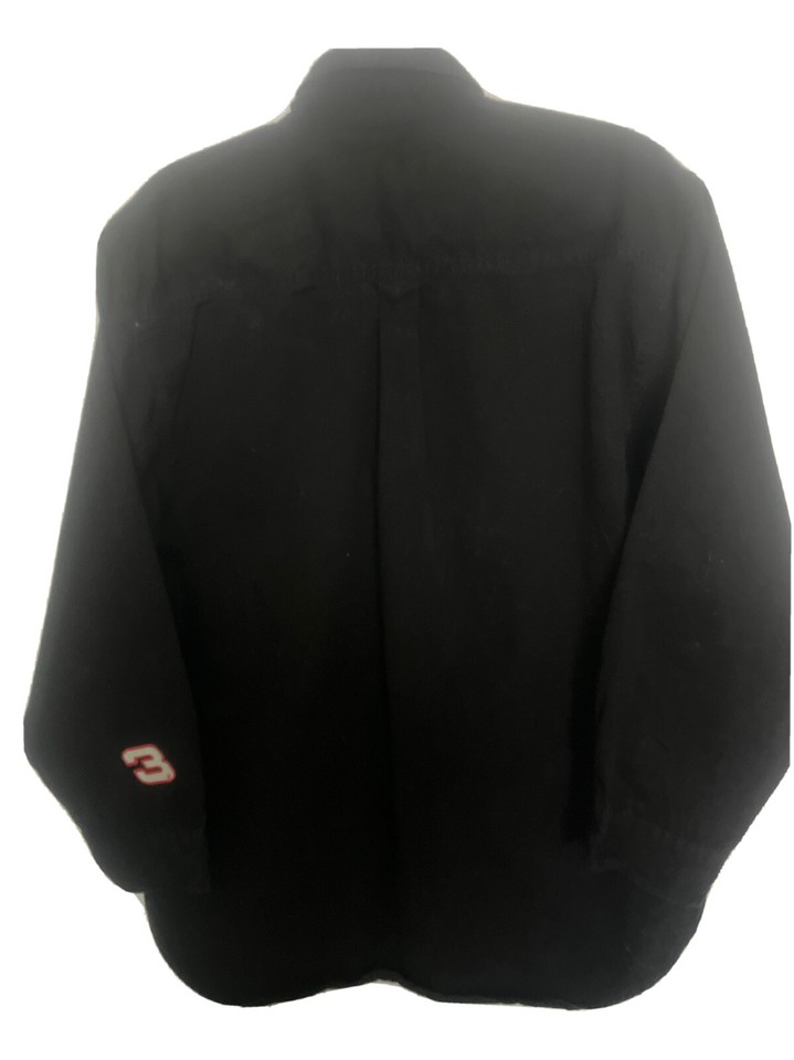 Dale Earnhardt The Intimidator Nascar Black Long Sleeve Shirt Men's ...