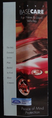 1998 Ford BASECARE for new and used vehicles Extended Service Plan ...