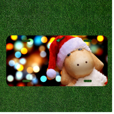 Custom Personalized License Plate Auto Tag With Santa Claus Pig Design ...