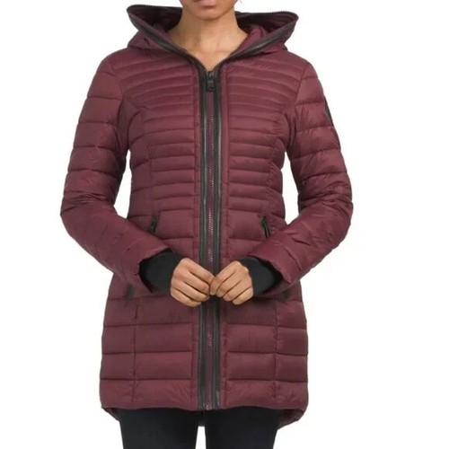 PAJAR CANADA Women's Lyvien Hooded Quilted Puffer Coat S Oxblood | eBay