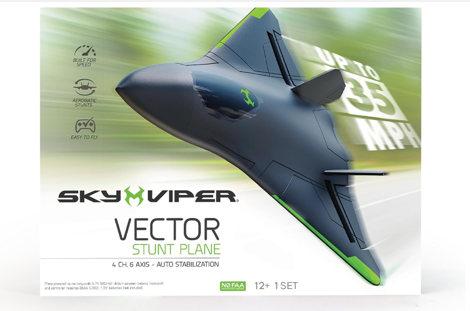 NEW Sky Viper Vector Stunt Plane - Drone great for kids auto ...