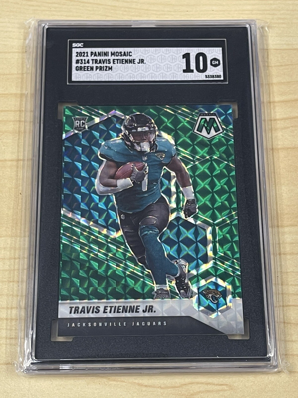 2021 Panini Green Mosaic Prizm #314 Travis Etienne Jr. Jaguars RC ...