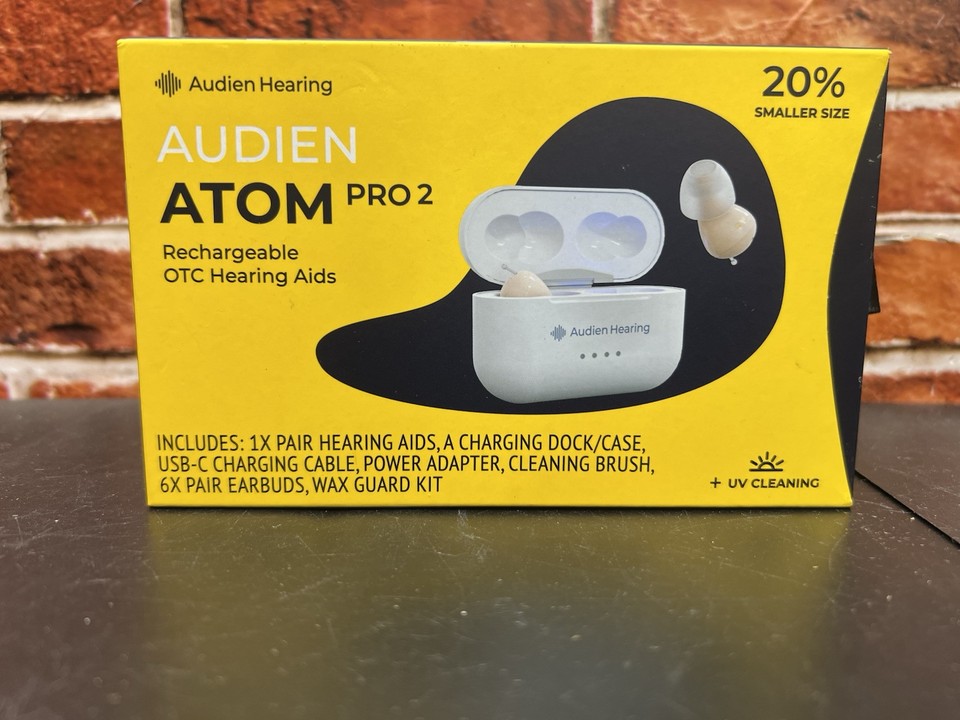 Audien ATOM PRO 2 Wireless Rechargeable OTC Hearing Aid | eBay