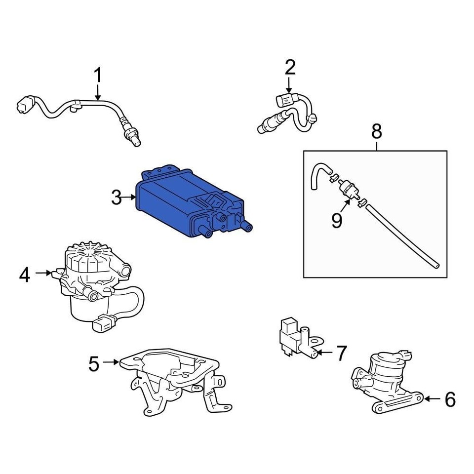 For Toyota 4Runner 2010-2022 Toyota 7774035520 Vapor Canister | eBay