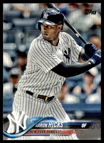 2018 Topps Aaron Hicks New York Yankees #480 | eBay
