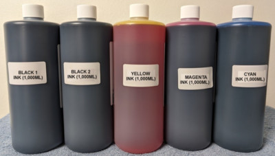 5 x NEW COMPATIBLE BULK INK REFILL FOR Memjet VP700 label printer c-y-m ...