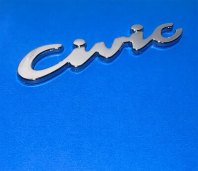 1992-1995 Honda Civic EK EG Rear Emblem Logo Decal Chrome | 4.9 inch ...