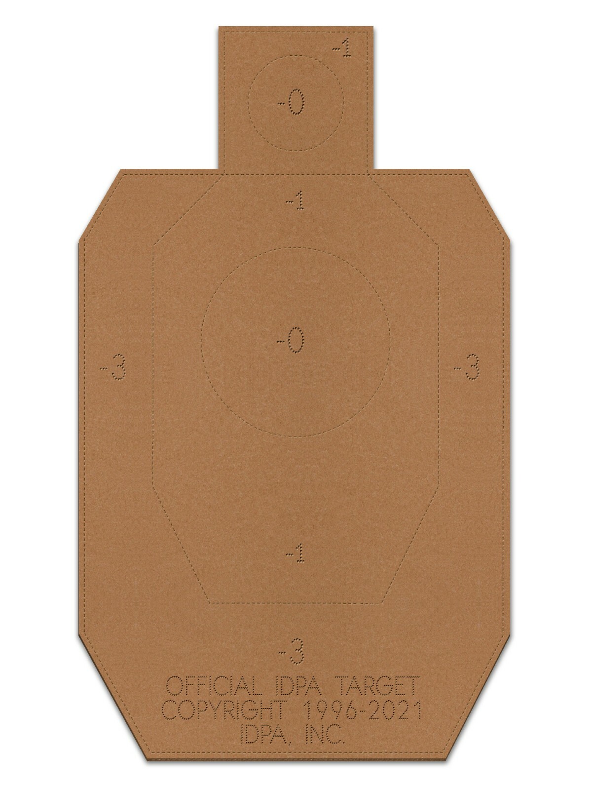 Official IDPA Cardboard Shooting Targets, Competition Torso, IDPA ...