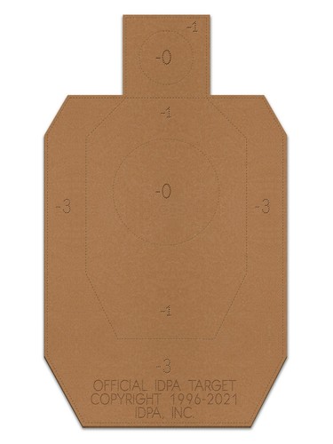 Official IDPA Cardboard Shooting Targets, Competition Torso, IDPA ...