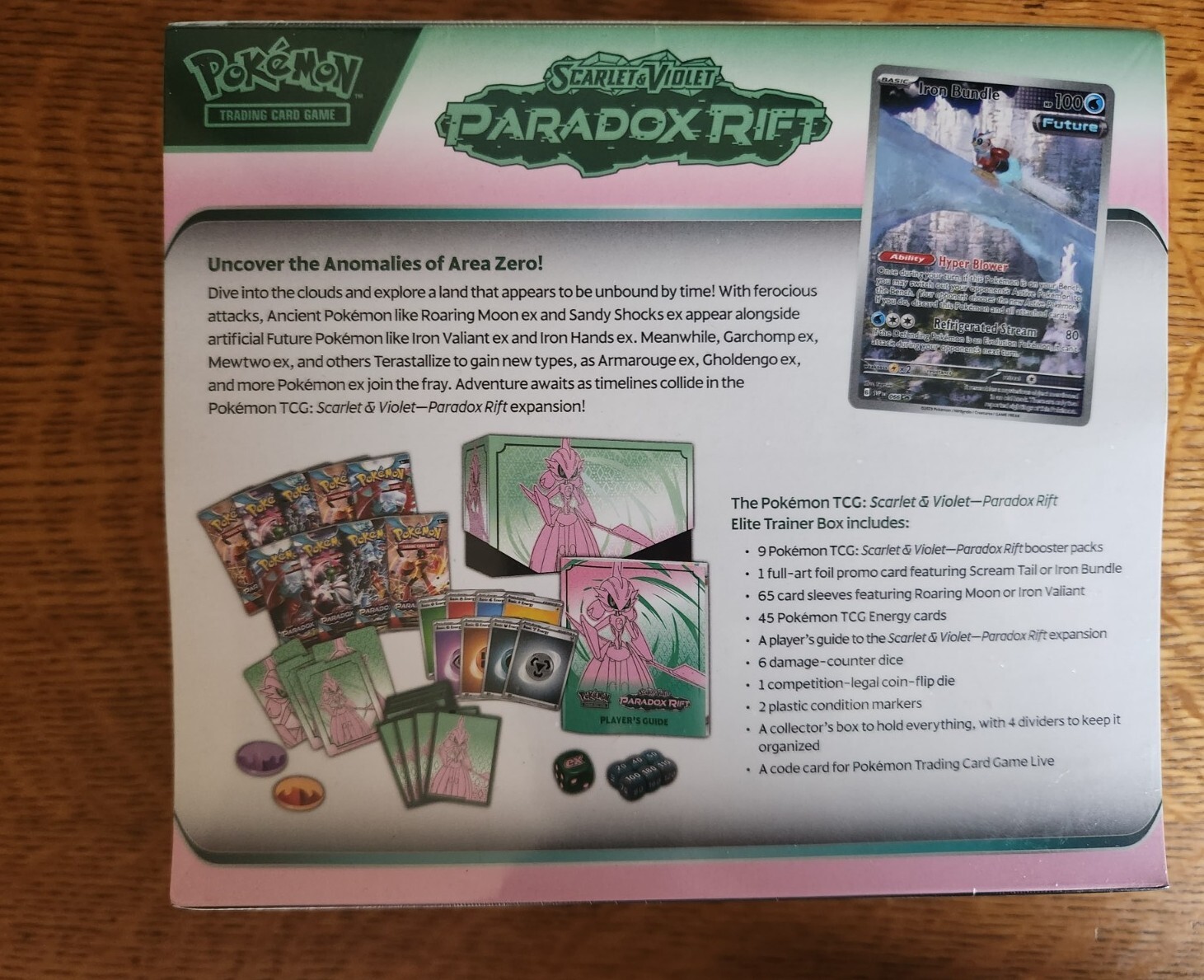 Pokemon Scarlet & Violet: Paradox Rift Sealed Elite Trainer Box Iron ...