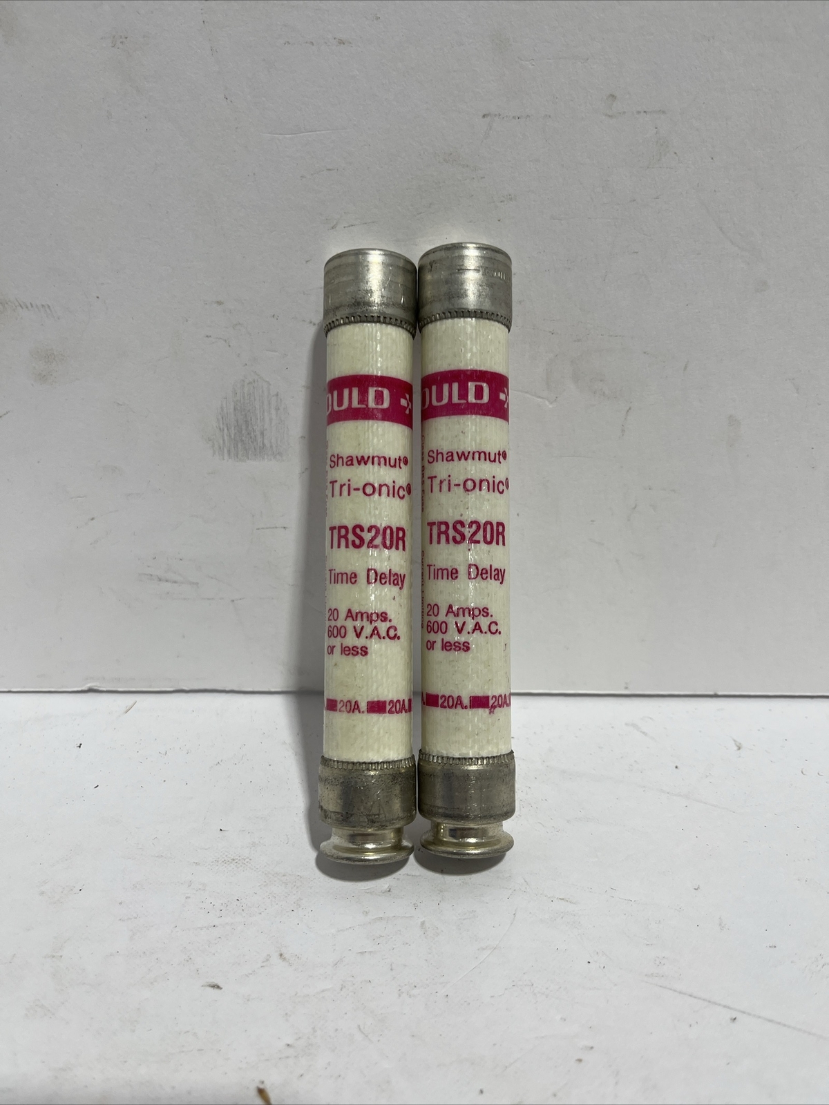 Lot of 2 Gould Shawmut Tri-Onic TRS20R Time Delay Fuse | eBay