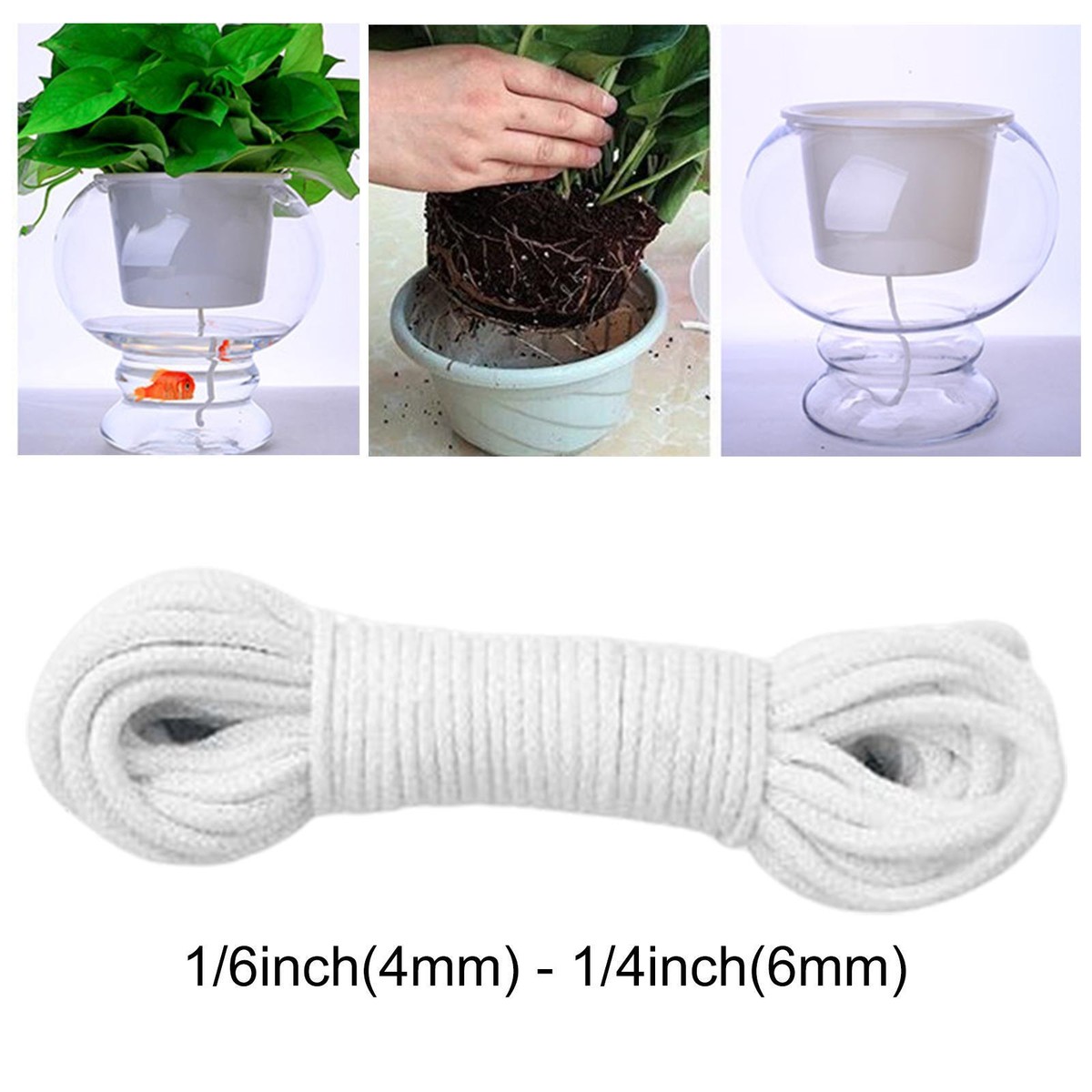 Wick Self Watering Plant DIY Self Watering Planter Wicks