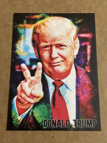 1/1 ⭐ DONALD TRUMP - 45th president ⭐ ACEO Original Fine Art Print Card ...