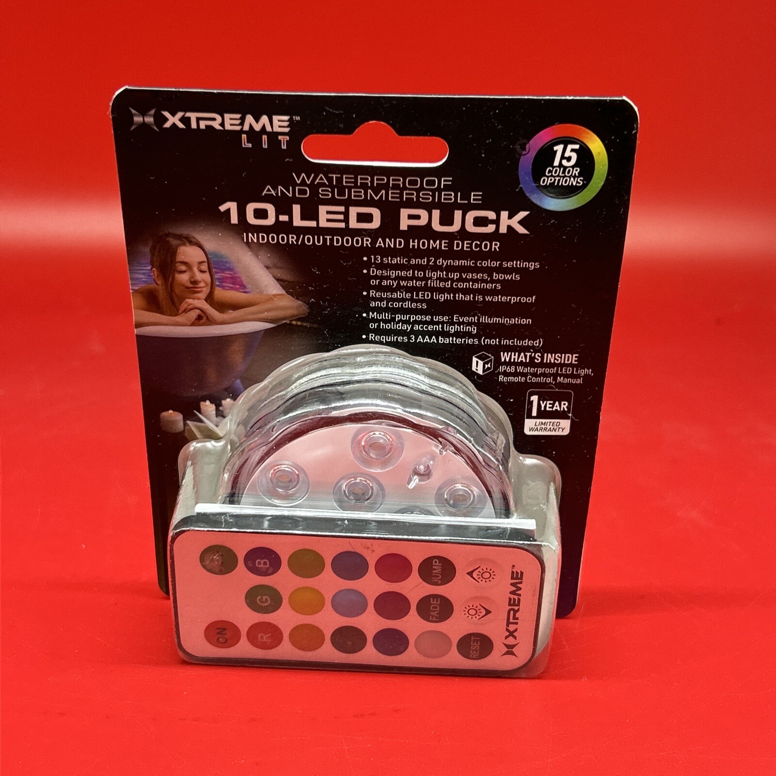 10 LED Submersible Lights Underwater Waterproof Wedding Vase Base Lamp ...