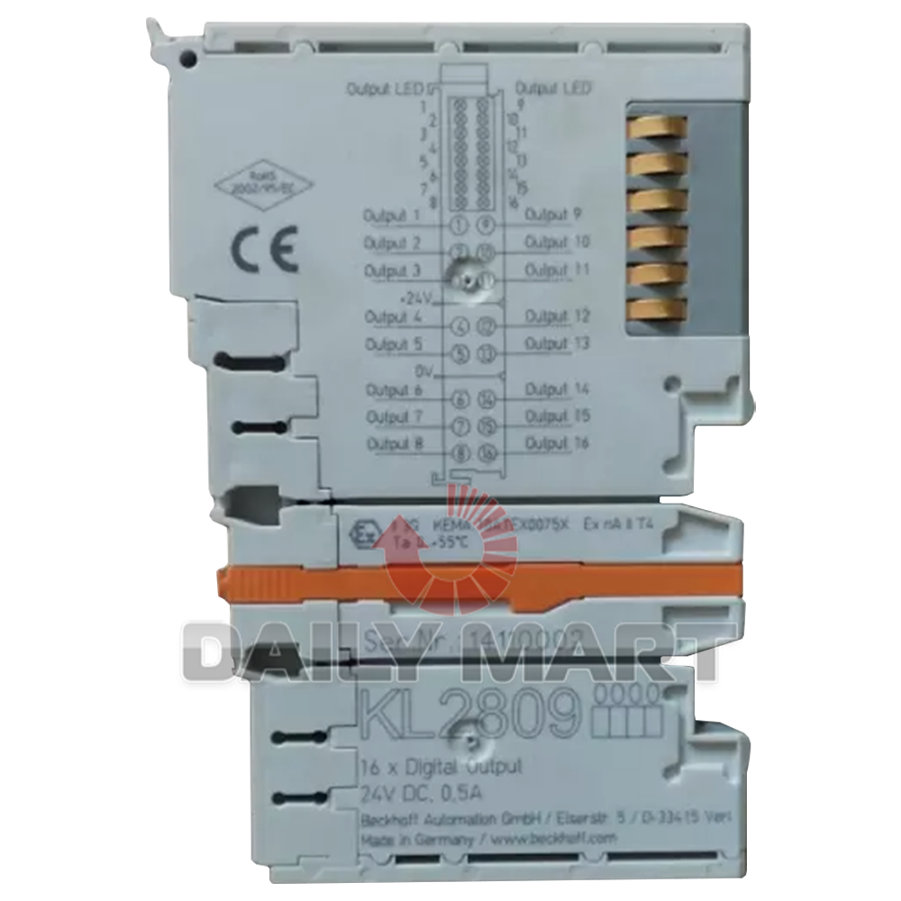 Used & Tested BECKHOFF KL2809 Bus Terminal 16-channel Digital Output | eBay